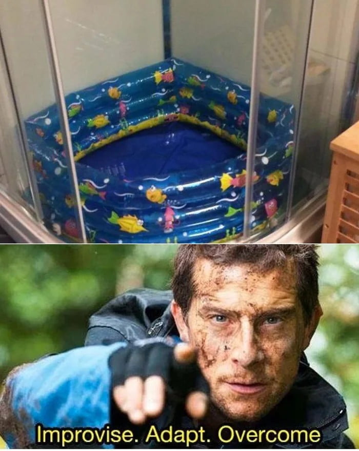 When You Don’t Have a Bathtub - 9GAG