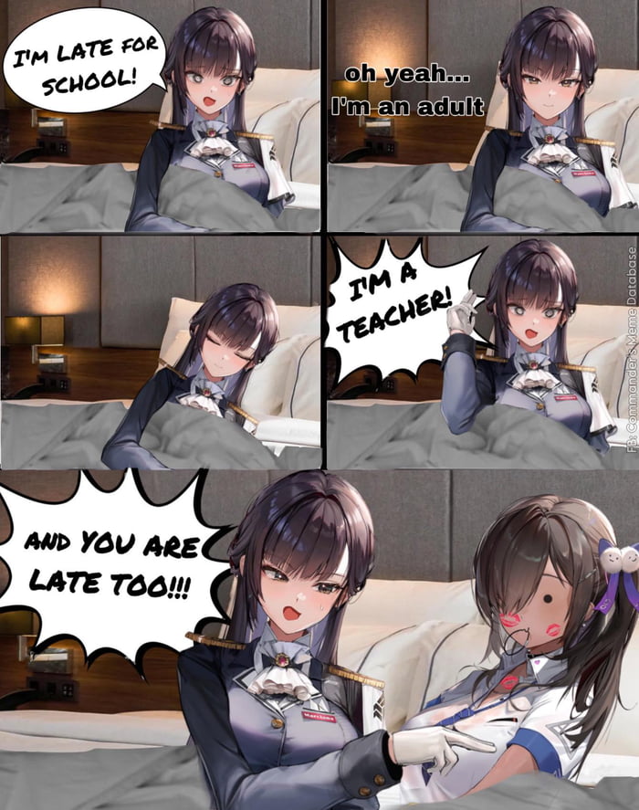 [Goddess of victory: Nikke] Marciana is late for school - 9GAG