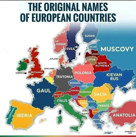 The Original Names of European Countries - 9GAG