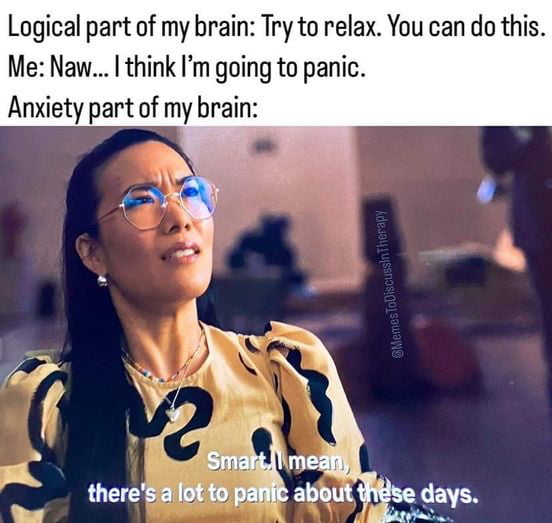 If you’re always on edge then it feels there’s not much to make you ...