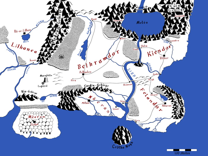 Map for my upcoming Fantasy book trilogy. Maybe some of my follow ...