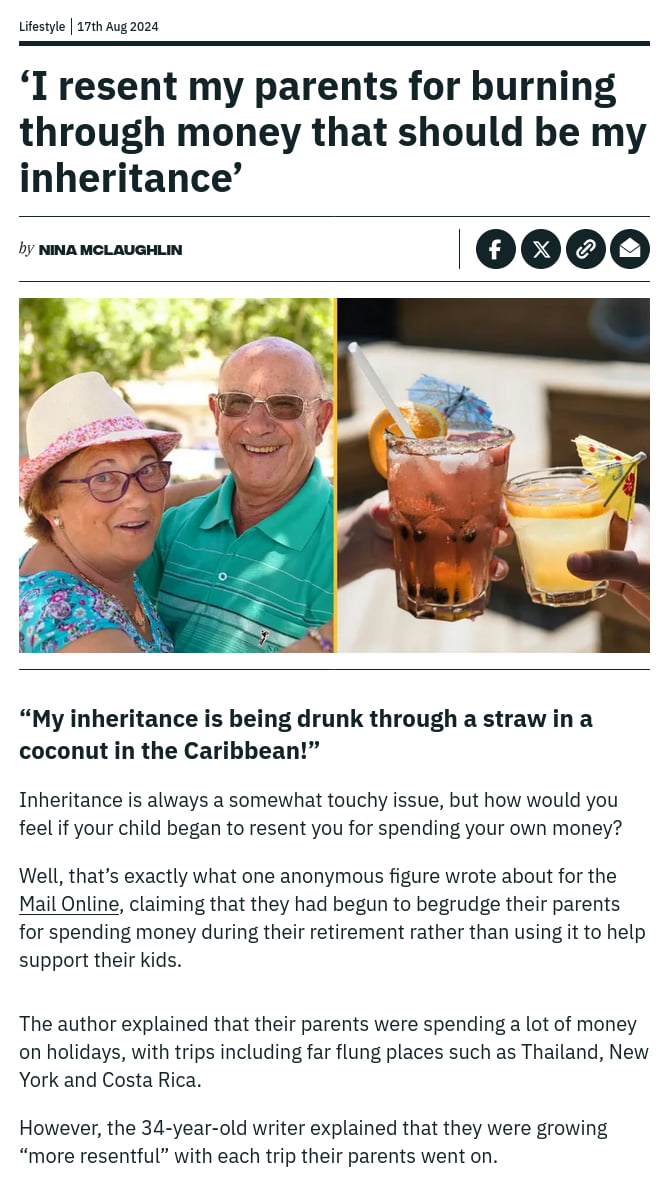 How DARE they enjoy life after 50 years of hard work?!? - 9GAG