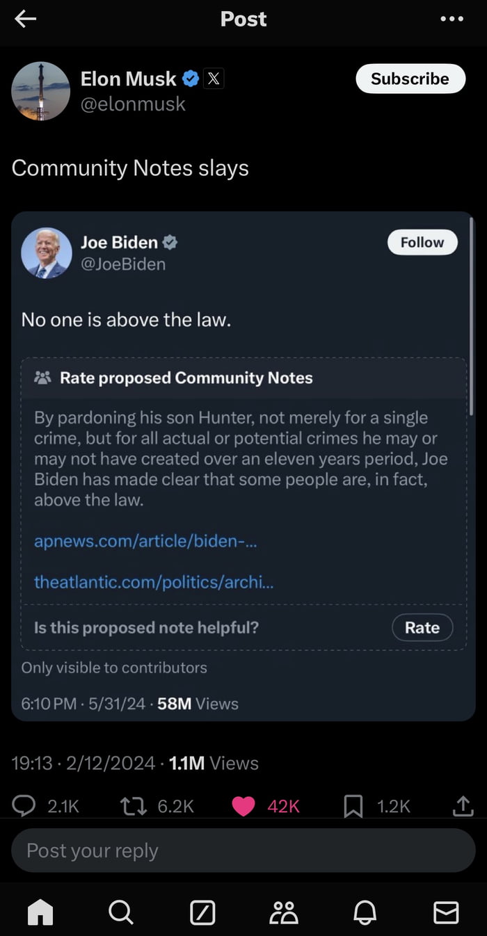 Community notes do in fact, slay. - 9GAG