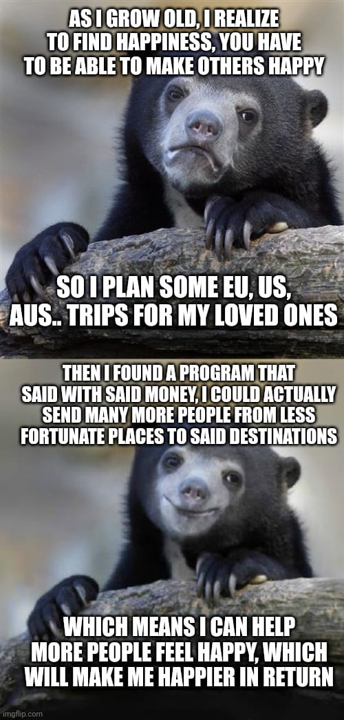 They make travel much cheaper for the less fortunate, such good people ...