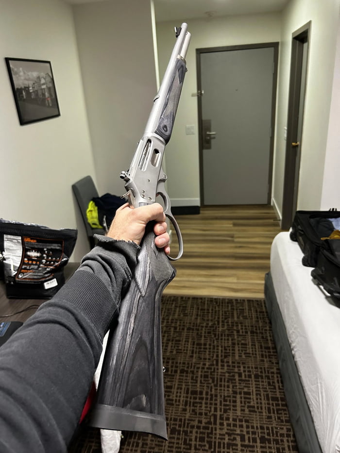 Got myself a 45-70 to use as a living room gun. Better safe than sorry ...