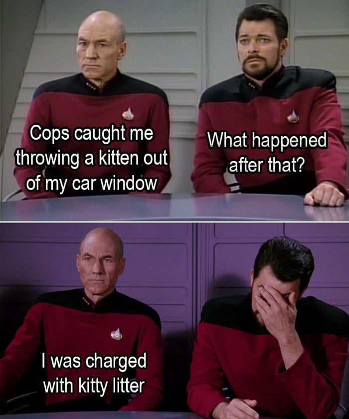 Riker's reaction is me right now. - 9GAG