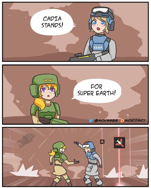 Cadia-Chan and SEAF-Chan (comic by Mick19988) - 9GAG