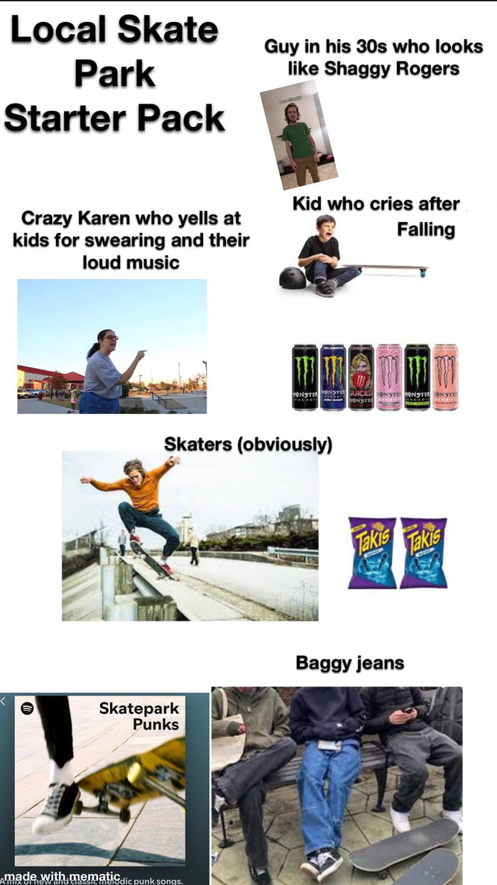 Local skatepark starter pack - 9GAG