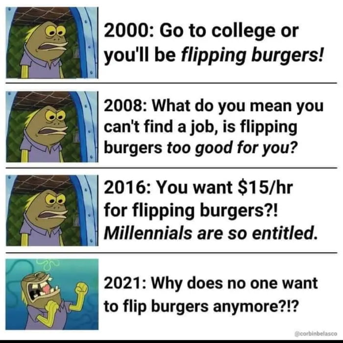 Because nowadays we are the burgers and life is flipping US - 9GAG