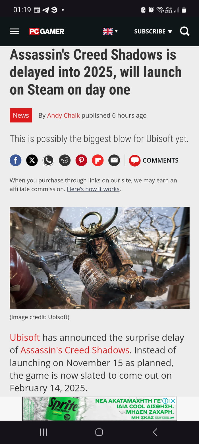 Ubisoft is so scared to release the game that it delays it into 2025, with the hope to change ...