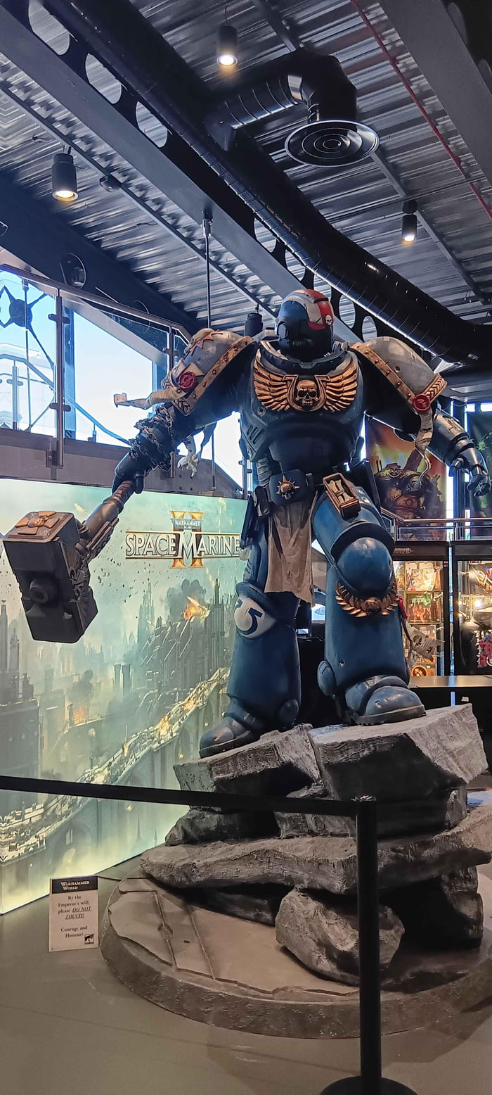 Titus statue unveiled at Warhammer World, after being present in London ...