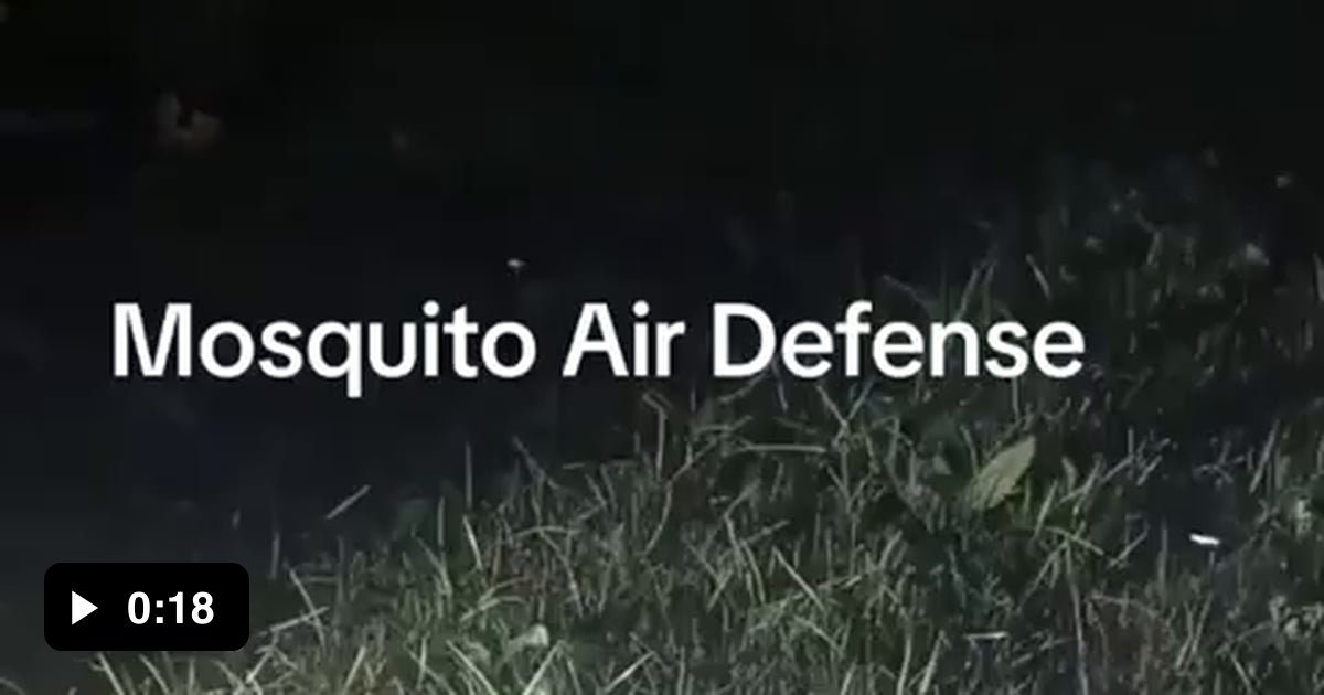 Taking mosquito defense to a whole new level. - 9GAG