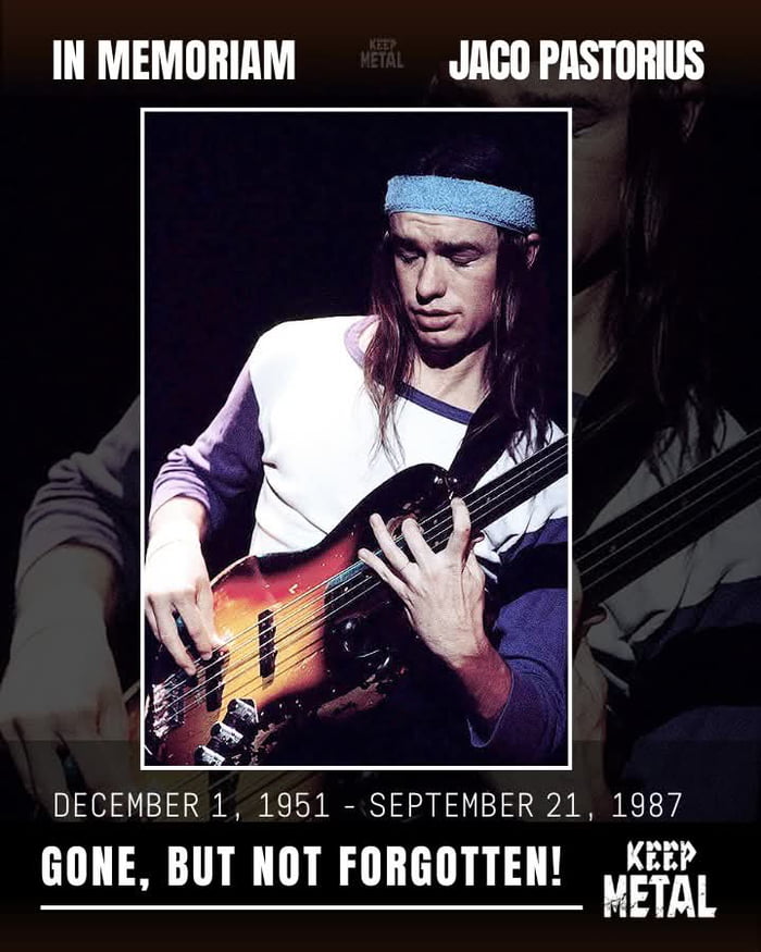 In memoriam of this bass god. Today would have been his birthday if he ...