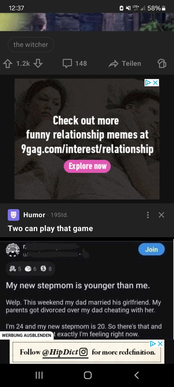 I am getting ads for 9gag on 9gag. Apparently its a funny site. Did you know that? - 9GAG