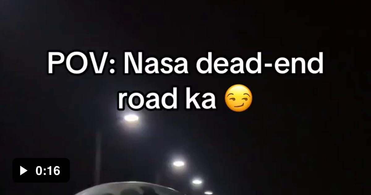 Road that looks like it goes to the void - 9GAG