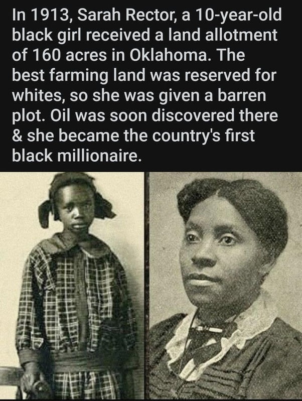 At just 10 years old, Sarah Rector was given “worthless” land in ...