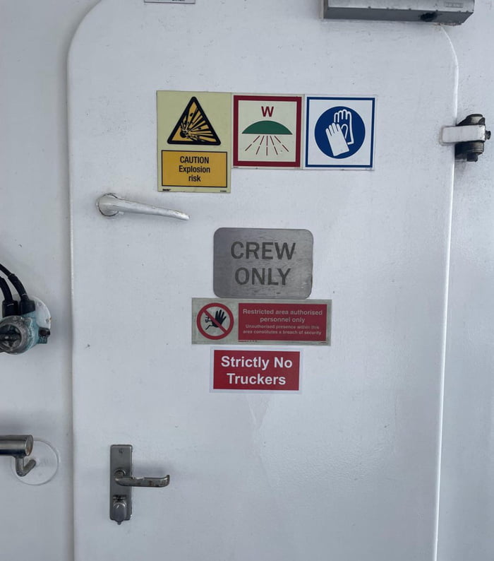 Security is tight, especially if you're a trucker - 9GAG