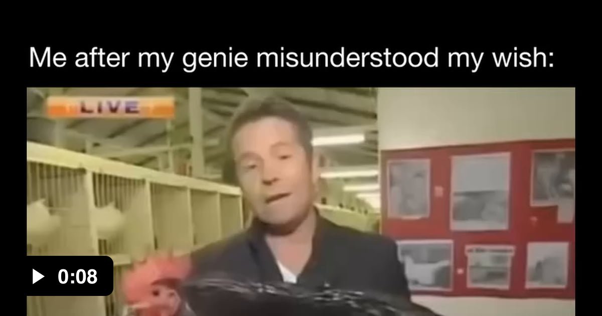 When you ask the genie for a big cock. - 9GAG