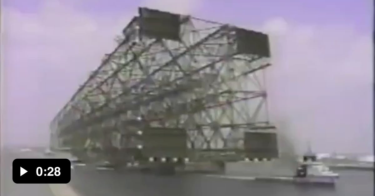 Witnessing the sheer scale of the Bullwinkle oil platform being ...