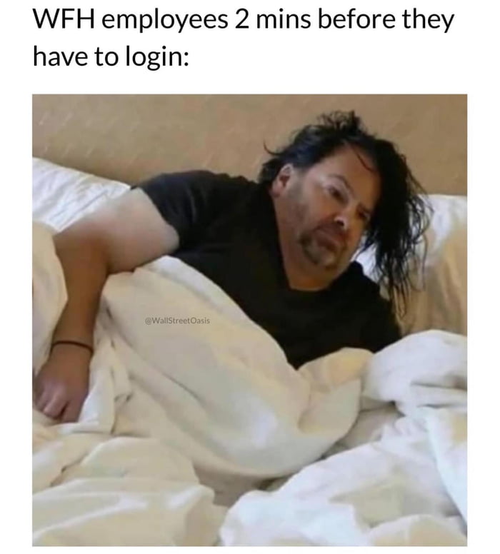 This is too real, especially on a Monday morning. WFH life is a whole ...