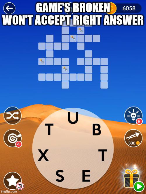 There's only one underlying and often distinct theme here, Wordscapes - 9GAG