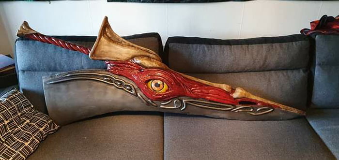 Soul Edge from Soul Calibur VI that I made from EVA foam, a wooden ...