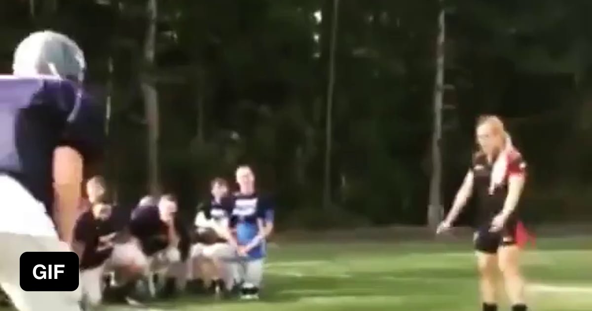 Female Rugby Player vs Male Football Player - 9GAG