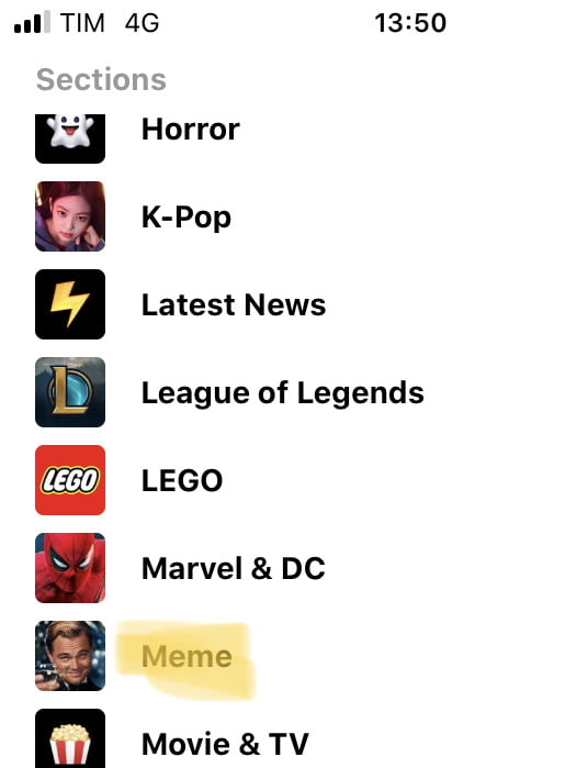 Whenever the internet is slow on my phone, I go to Meme section. Less ...