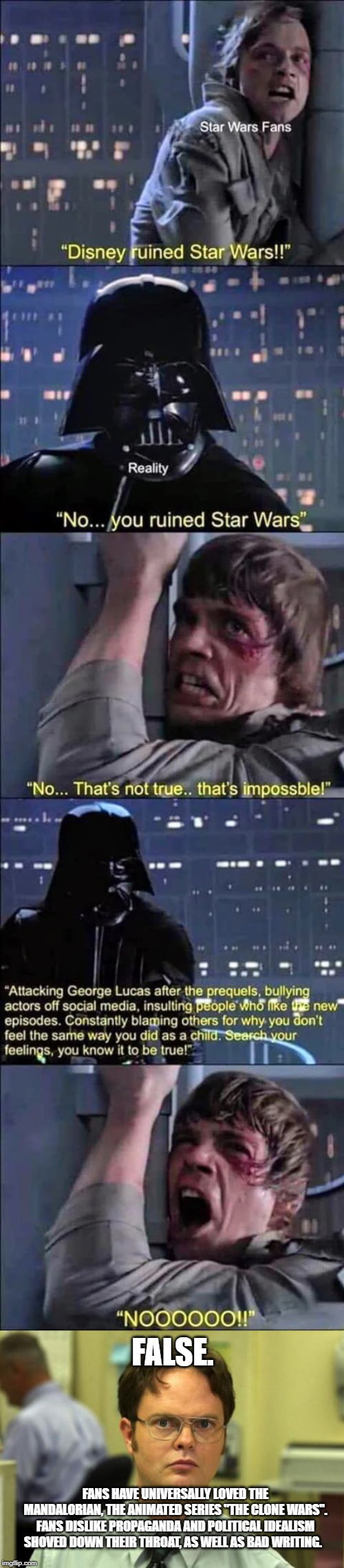 To that one guy saying the fans ruined star wars... - 9GAG