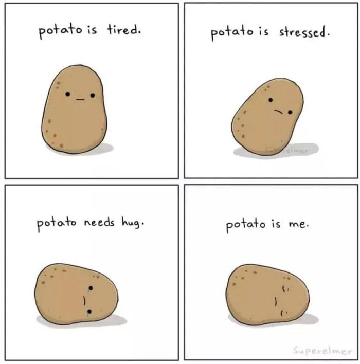 Sad potato noises - 9GAG