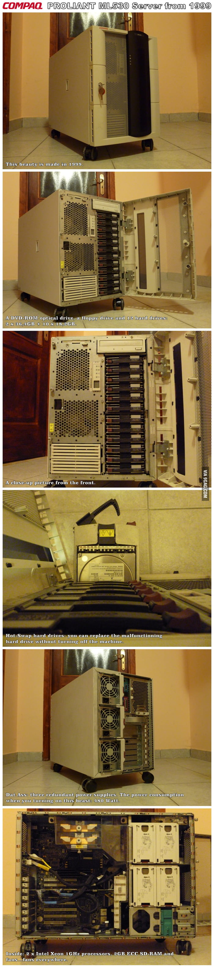 I heard you like old computers. Compaq ProLiant ML530 G1 Server from ...