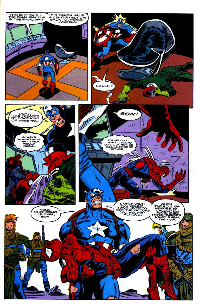 Remember that one comic where Spider-Man killed Red Skull? - 9GAG