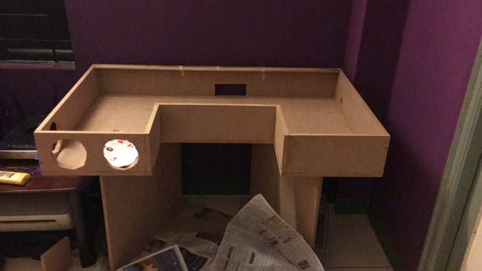 Desk pc table build part 2 - 9GAG