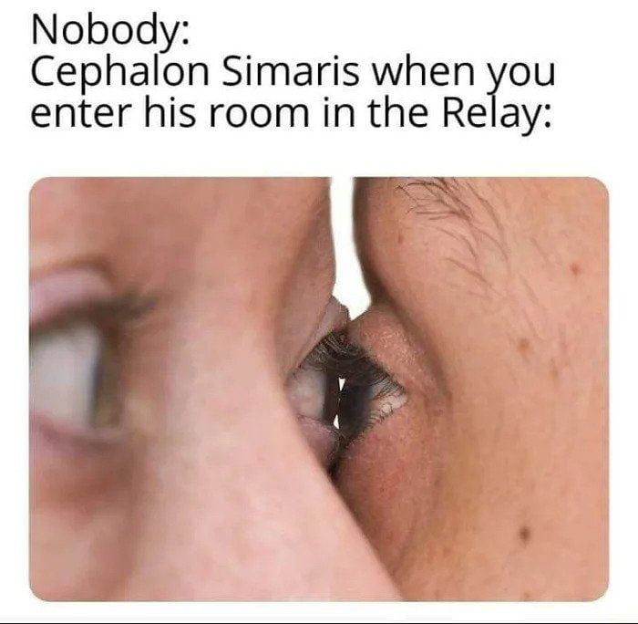 Cephalon Simaris has personal space issues - 9GAG