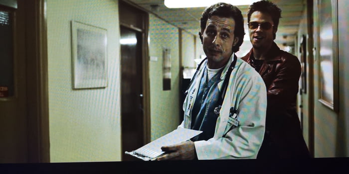 Just watched Fight club and noticed for the first time that Tyler ...