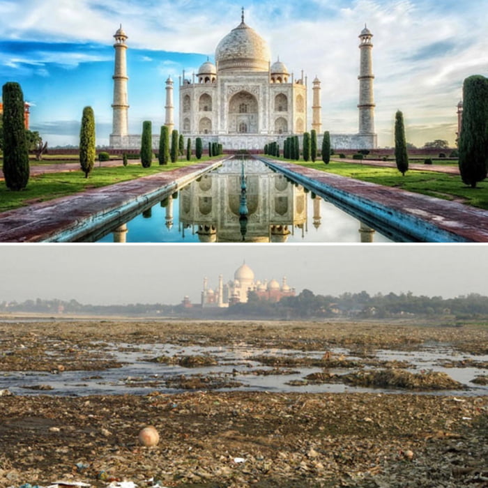 Seeing iconic landmarks from a refreshingly different angle. (The Taj ...