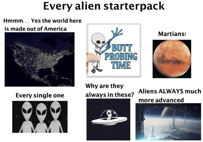 Every Alien in movies starterpack - 9GAG