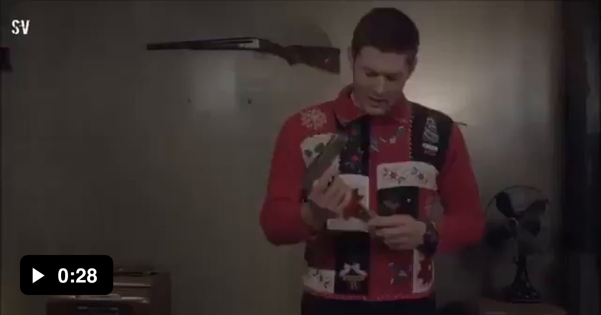 Blooper Christmas special clip. Castiel, Sam, Dean - SUPERNATURAL - 9GAG