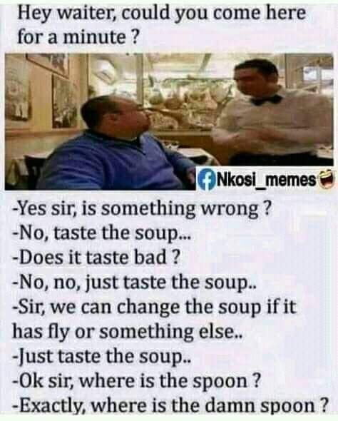 Give the man a damn spoon!! - 9GAG