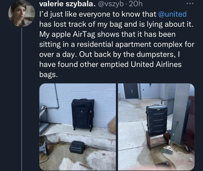 How United is handling missing luggage cases - 9GAG