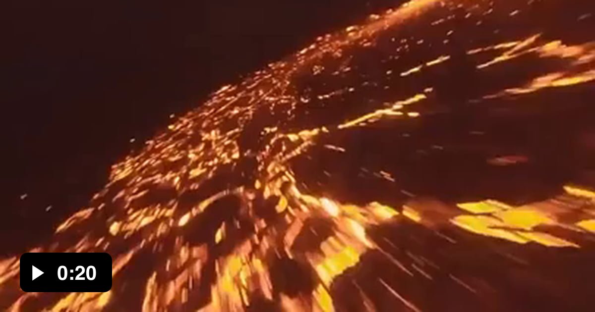Amazing video of volcano erupting at night 📽️: Iceland Aerials, Ólafur ...