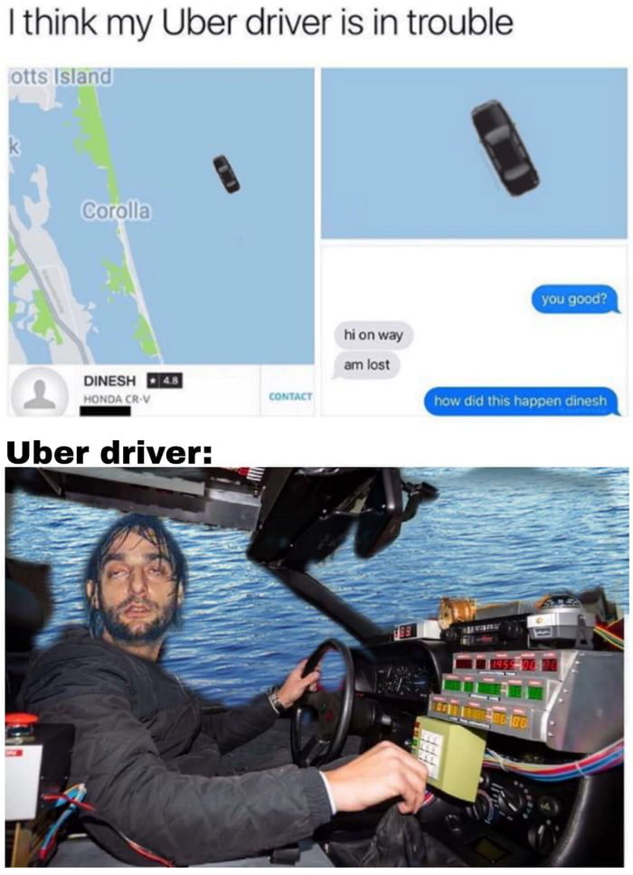 Uber Driver in Trouble - 9GAG