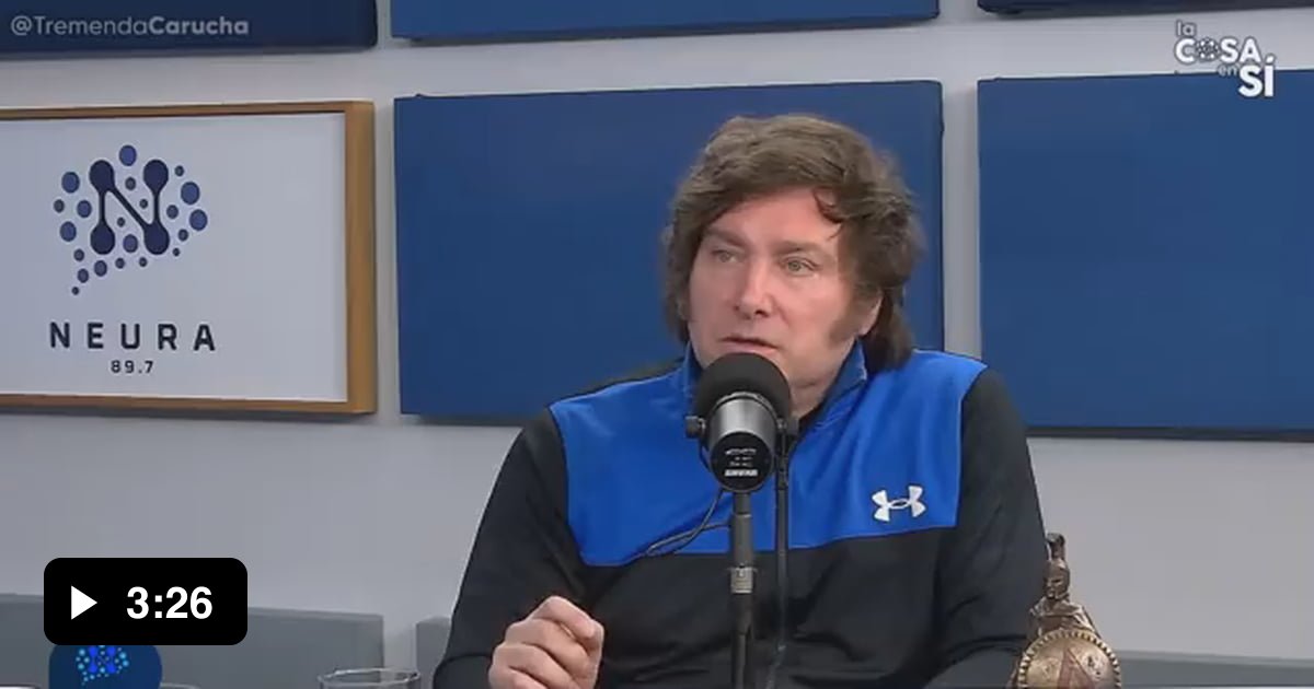 This guy is just truly incredible - Argentina's newly elected president ...