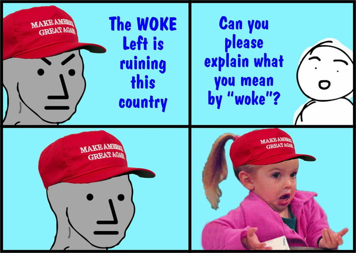 Woke: a generic word to describe whatever you don't like. Example: "I ...