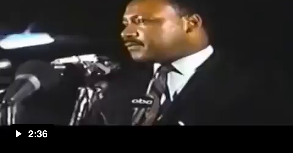 Martin Luther King Jr.'s "I've been to the mountaintop" speech he gave ...