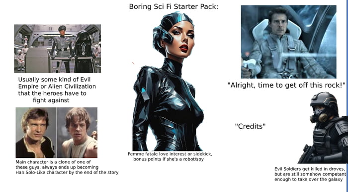 Boring Sci Fi Starter Pack - 9GAG