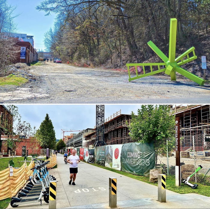 Before (2016) and after (2022): High density infill in a former ...