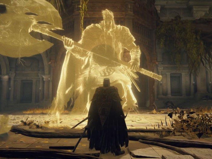 Is there any lore reason as to why we fight a golden ghost of Godfrey ...