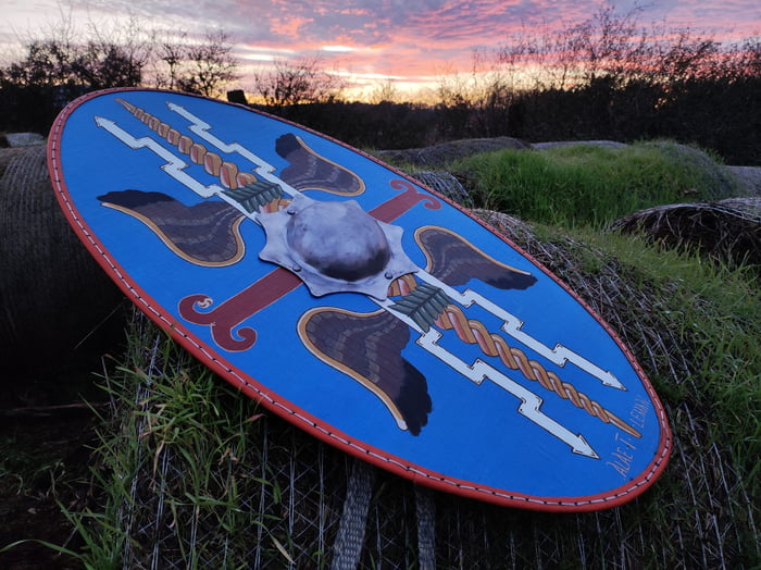 Some of my latest works. A Roman cavalry shield with features based on ...