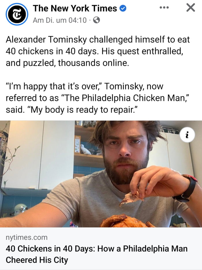 The Philadelphia Chicken Man - 9GAG